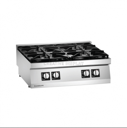 4 BURNER GAS RANGE 70 SERIES ANGELO PO CREATIVE DISPLAY UAE