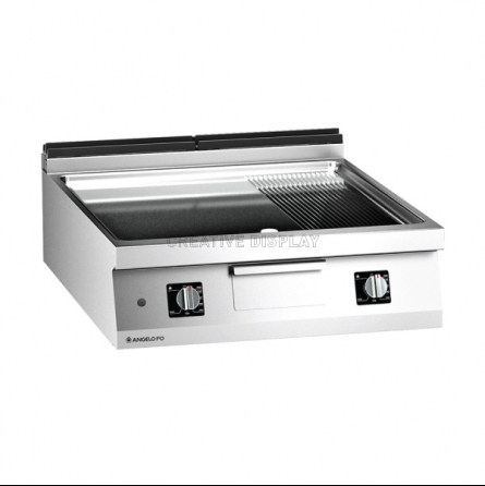ANGELO PO GAS GRIDDLE SMOOTH RIBBED CHROMIUM PLATE IN UAE