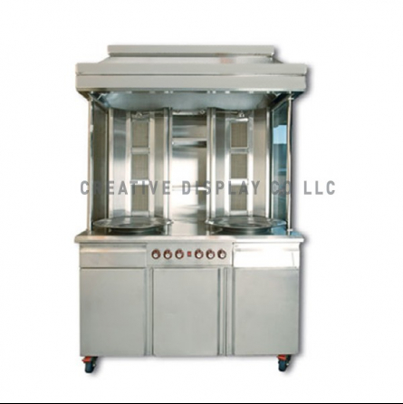 Shawarma Machine Double Unit Free standing at Best Price in Dubai UAE.