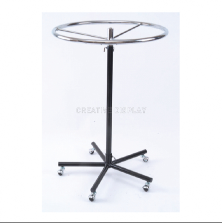Metal round rotating clothing display stand supplier in Dubai UAE